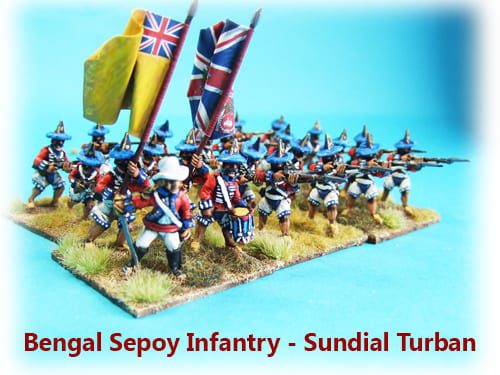 Bengal Sepoys - Sundial Turban - AW Miniatures